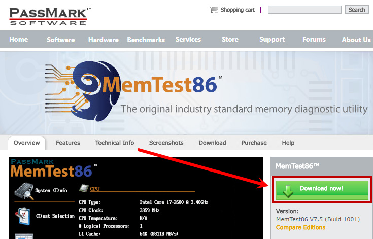 PassMark Memtest86でメモリのエラーを確認する 【桜PC情報】